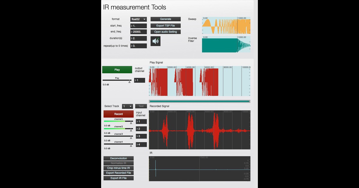 IR Measurement Toolbox for Max/MSP - Matsuura Tomoya|松浦知也